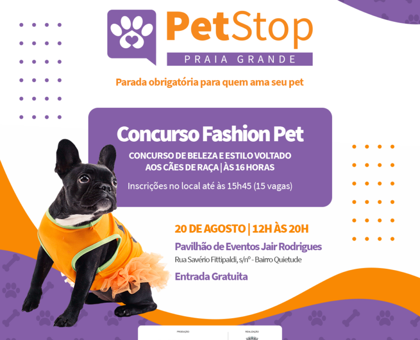 Regulamento Pet-Stop concurso – Turismo Praia Grande